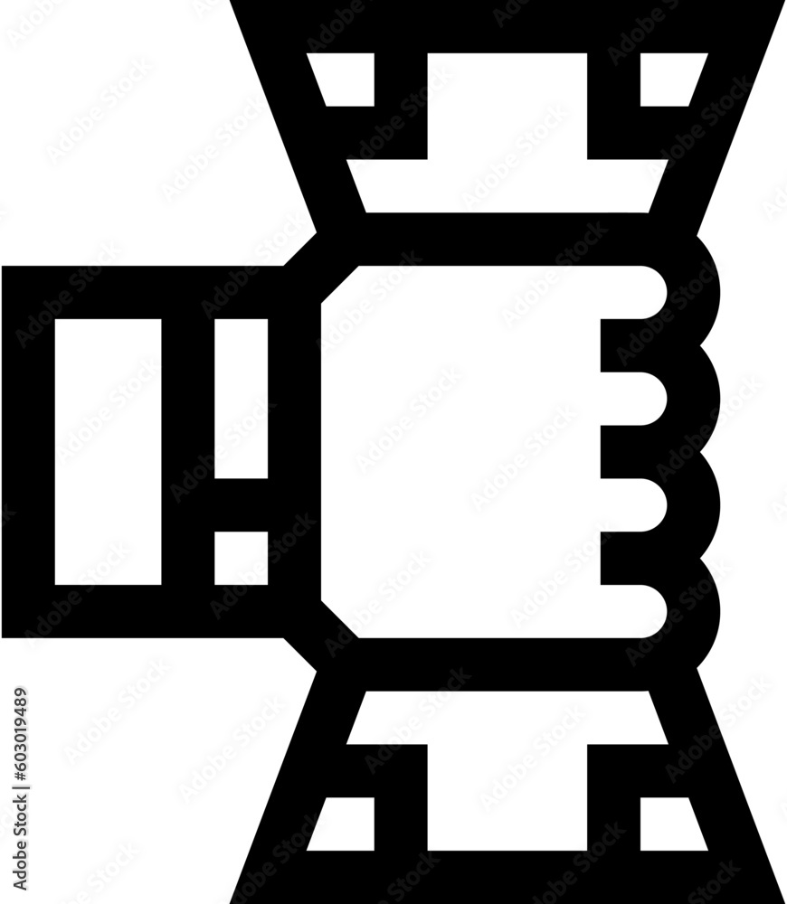 Suborn icon. Suborn line art icon for apps and websites. Stock Vector ...