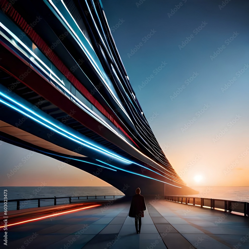 "Time Travel Paradox": Depict a mind-bending scene that portrays the ...