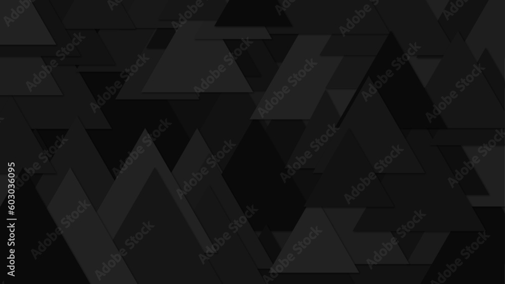 Black geometric linear abstract modern art squares puzzles with edges ...