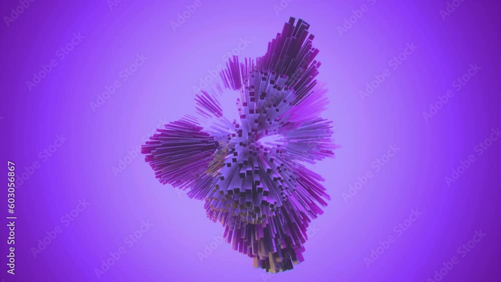 Abstraction Wave Form For Background Abstract Motion Loop 3d