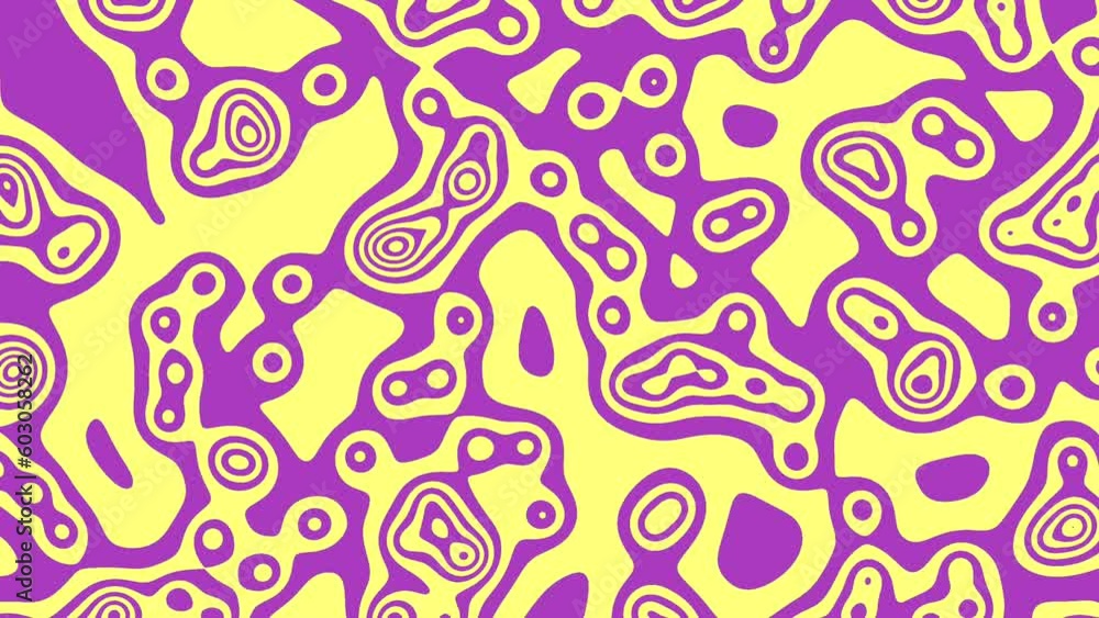 Plasma blobs yellow and pink bright colorful animation vj background ...