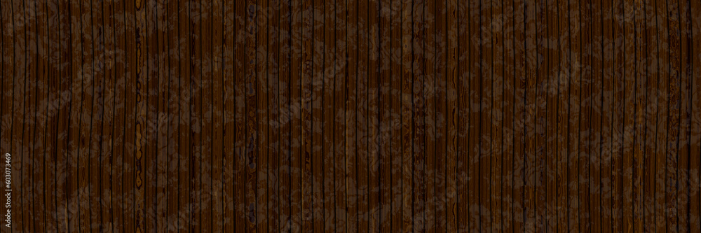 Dirty horror dark brown wooden surface with scratched messy parts in ...