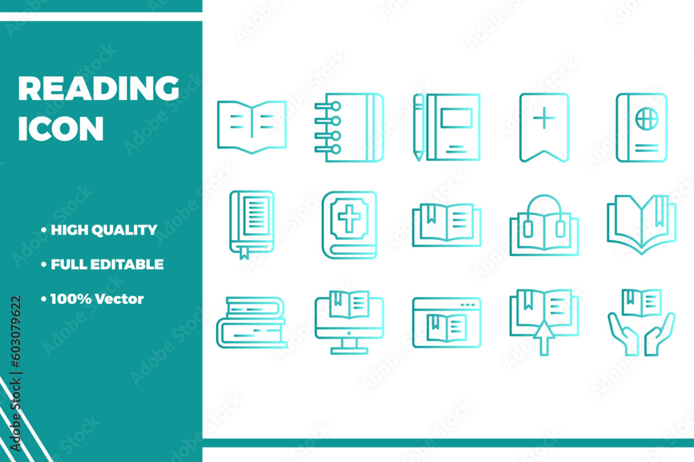 Fototapeta mapa świata dla dzieci Reading Icon Pack | Fototapety dla DZIECI