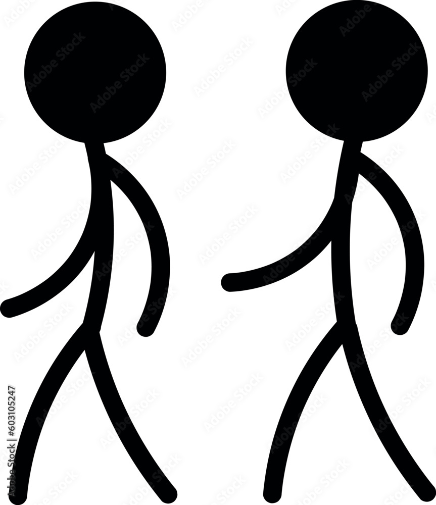 stick people in diferent poses, transparent background, stick man ...