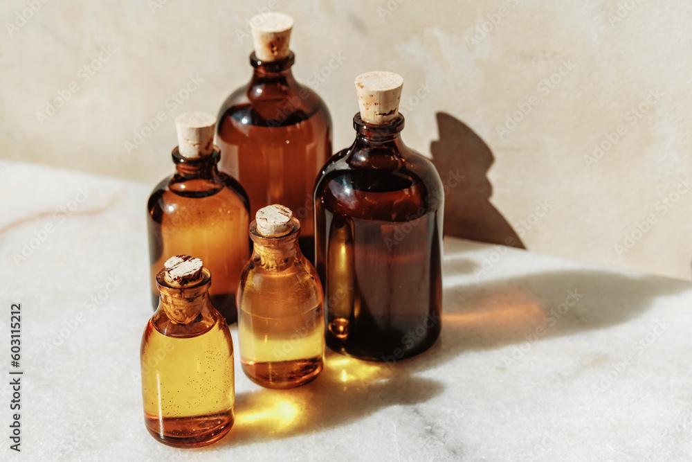 smoked glass bottles Stock Photo | Adobe Stock