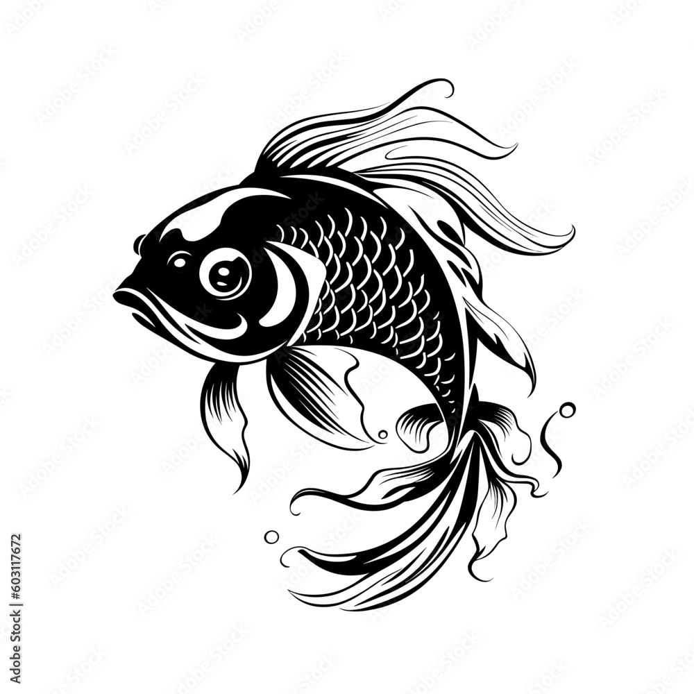 Koi fish ,Fishing Svg, Bass Fish Svg, Fish Clipart, Fish Vector, Fish ...