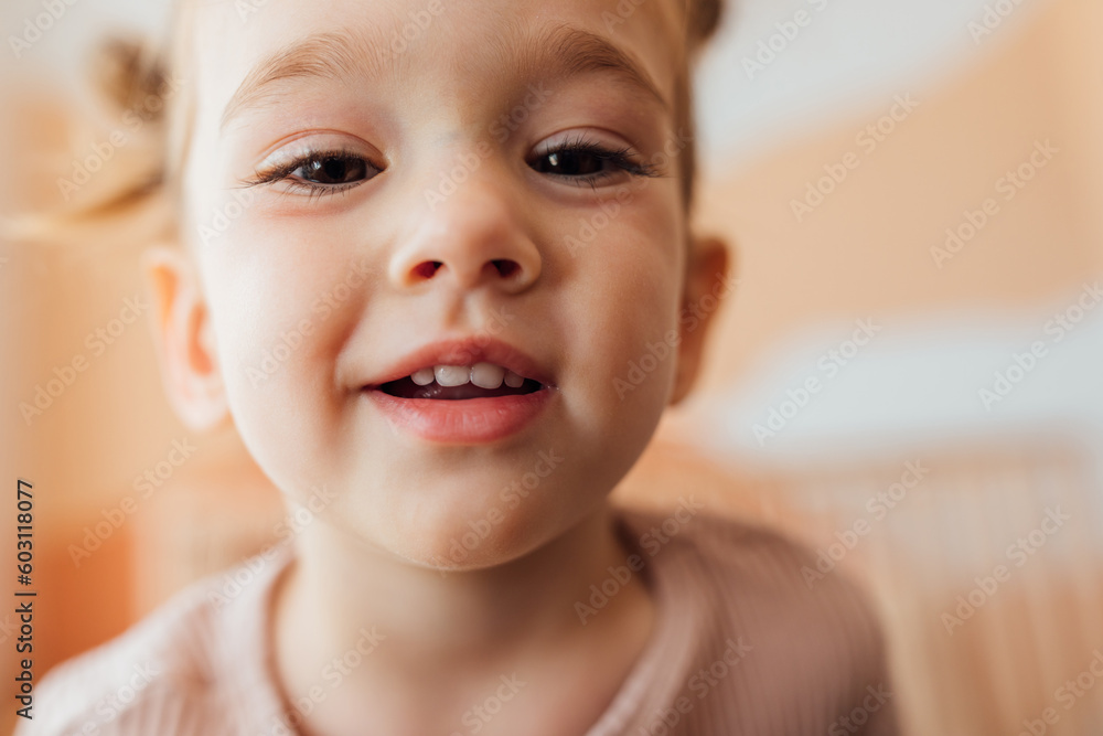 Little Girl Portrait Stock Photo | Adobe Stock