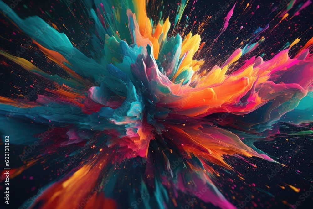 Colorful 4k wallpaper with abstract design. (Generative AI) Stock ...