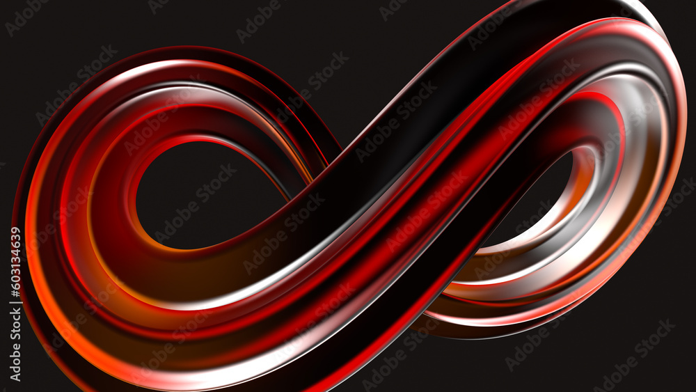 Futuristic Infinity symbol. Stock Illustration | Adobe Stock