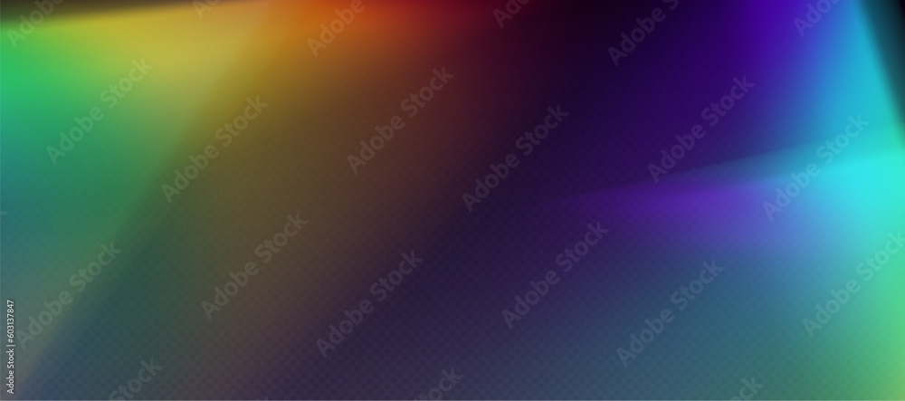 Rainbow refraction overlay, leak flare, prism light effect, rainbow ...