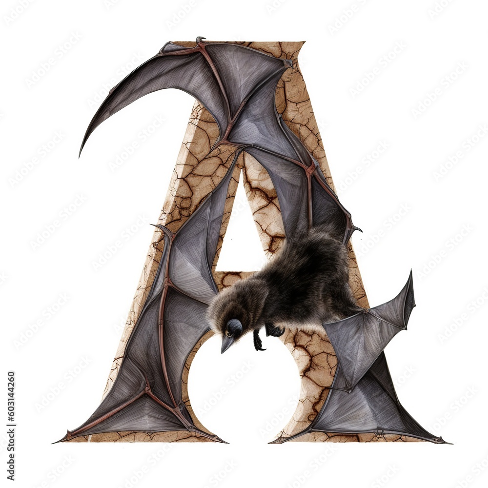 ภาพประกอบสต็อก alphabet, bat, fly, a, alphabet, letter, font, symbol ...