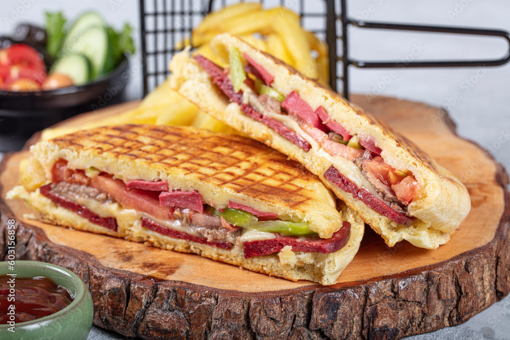 Turkish bazlama toast, flat baked bread toasted. Bazlama, Freshly baked ...