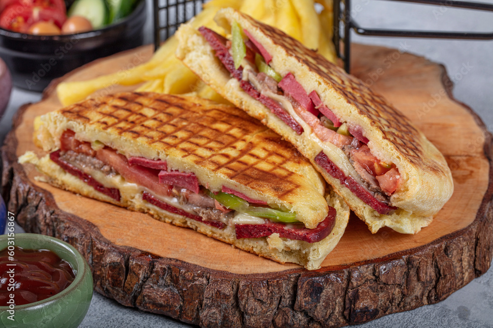 Turkish bazlama toast, flat baked bread toasted. Bazlama, Freshly baked ...