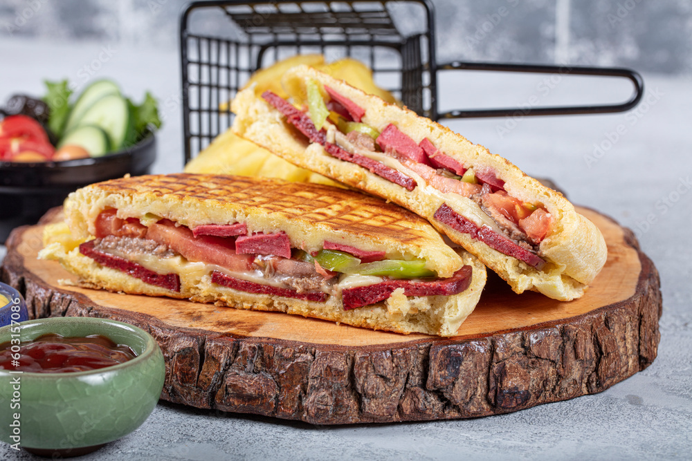 Turkish bazlama toast, flat baked bread toasted. Bazlama, Freshly baked ...