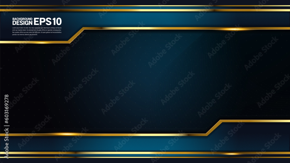 stage scene, luxury abstract background dark blue color, straight lines ...