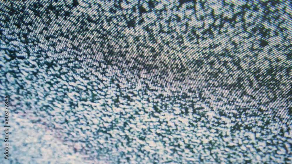 Static tv noise, old tv screen glitches interference, tilted wavy angle ...