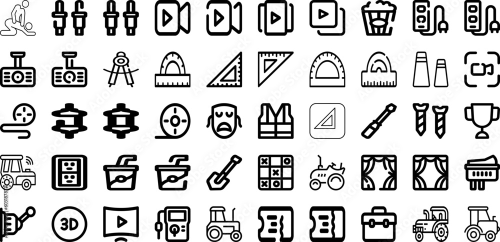 Set Of Actor Icons Collection Isolated Silhouette Solid Icons Including ...