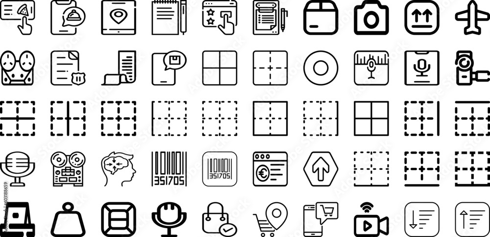 Set Of Order Icons Collection Isolated Silhouette Solid Icons Including ...
