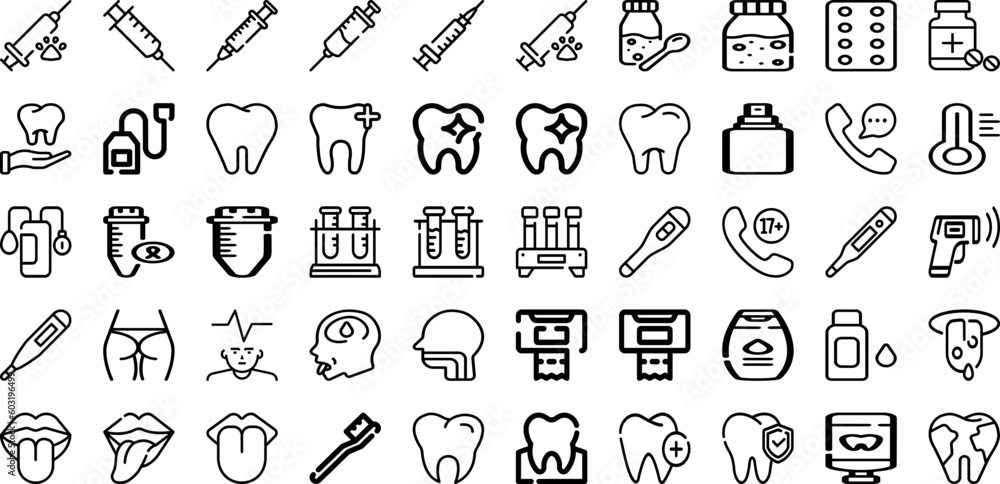 Set Of Care Icons Collection Isolated Silhouette Solid Icons Including ...