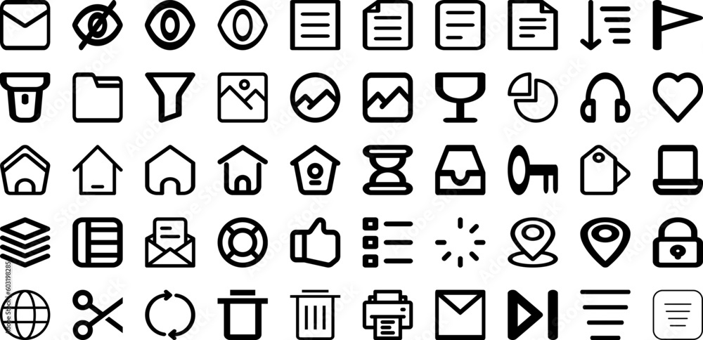 Set Of User Icons Collection Isolated Silhouette Solid Icons Including ...