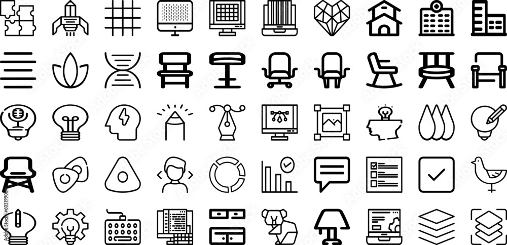 Set Of Sign Icons Collection Isolated Silhouette Solid Icons Including ...