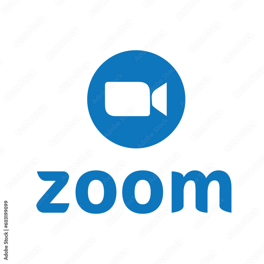 Vetor de Zoom camera icon - popular application for video ...