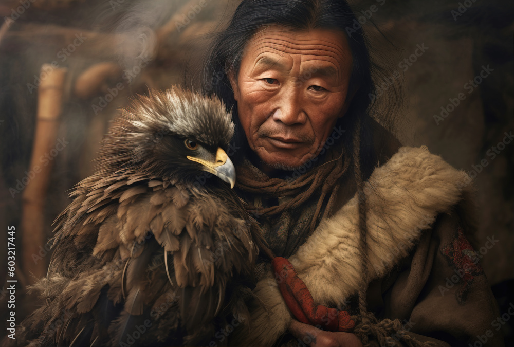 In the style of photorealistic wildlife art and dreamy portraits, a ...