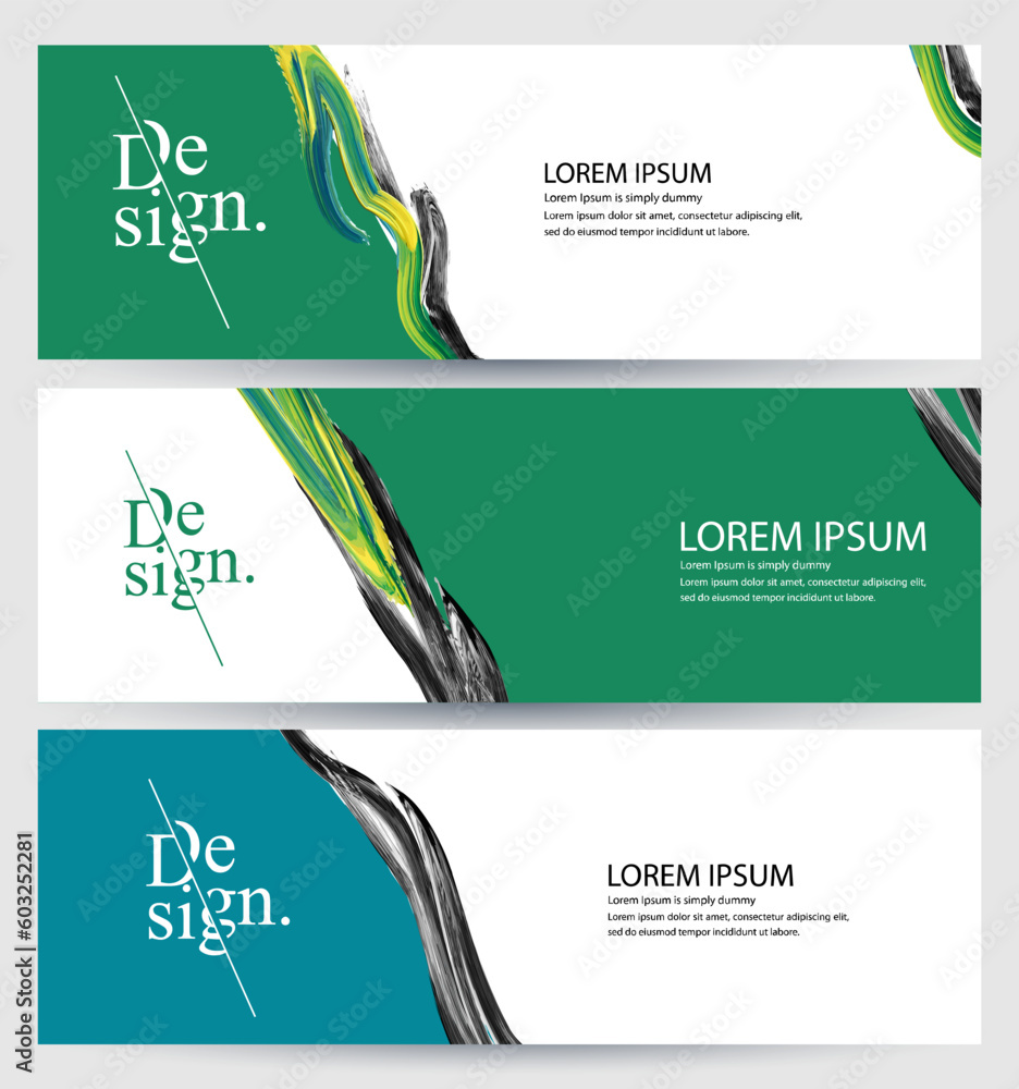 Banner design, custom banner, banner vector, background, vectro, green ...