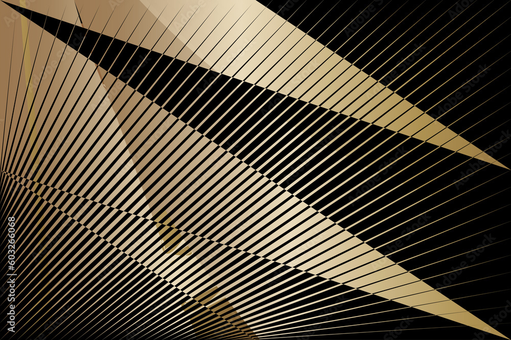 gold metallic effect background, halftone lines golden texture Stock ...