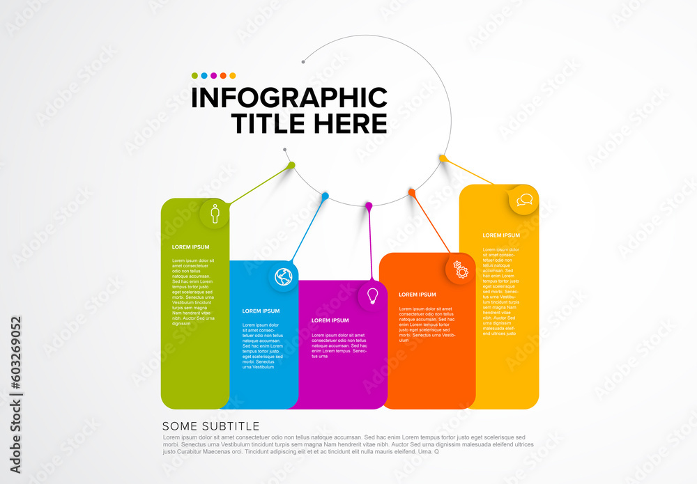 Vector multipurpose Infographic template made from lines, blocks ...