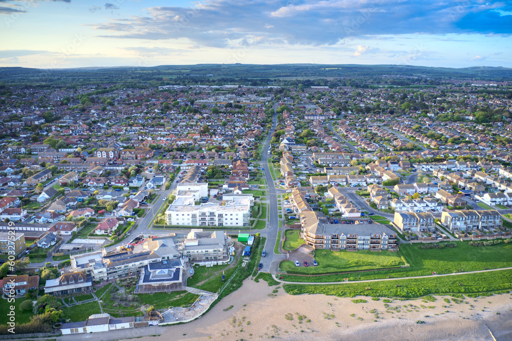 Rustington Village in West Sussex aerial photo on the seafront by ...