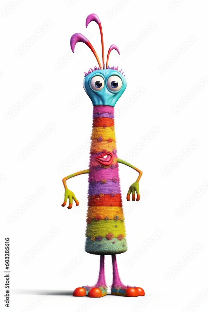 Illustration of a cute cartoon character with big eyes created with ...