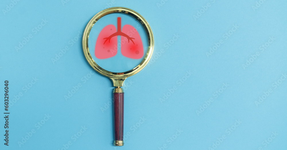 magnifier glass care Lung health therapy ,respiratory disease ,lung ...