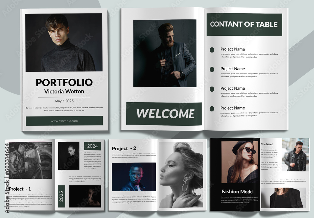 Fashion Portfolio Design Stock Template | Adobe Stock