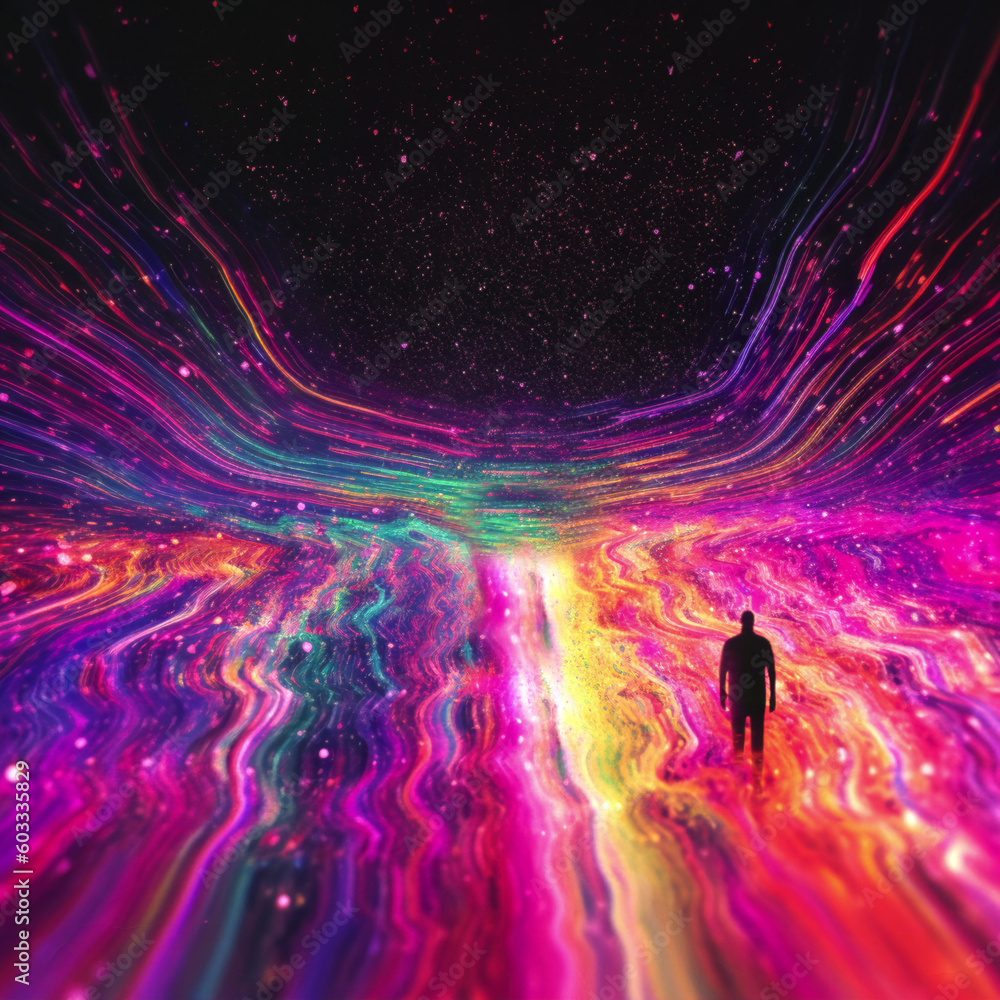 Generative AI illustrations of a serene spiritual journey through the ...