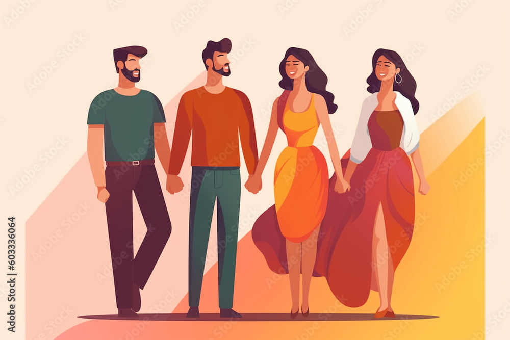 Photo & Art Print polygamy and polyamory relationships, created by a ...