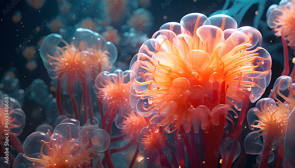 Coral reefs and underwater life depicted in stunning detail on a clean ...