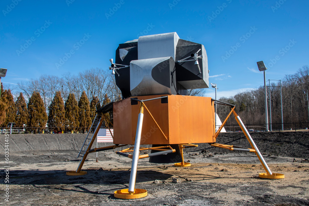 Huntsville USA 10th Feb 2023: the Apollo Lunar Excursion Module (LEM ...