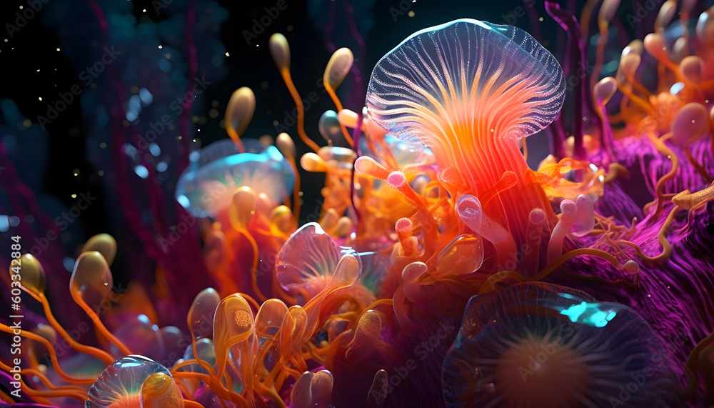 Coral reefs and underwater life depicted in stunning detail on a clean ...