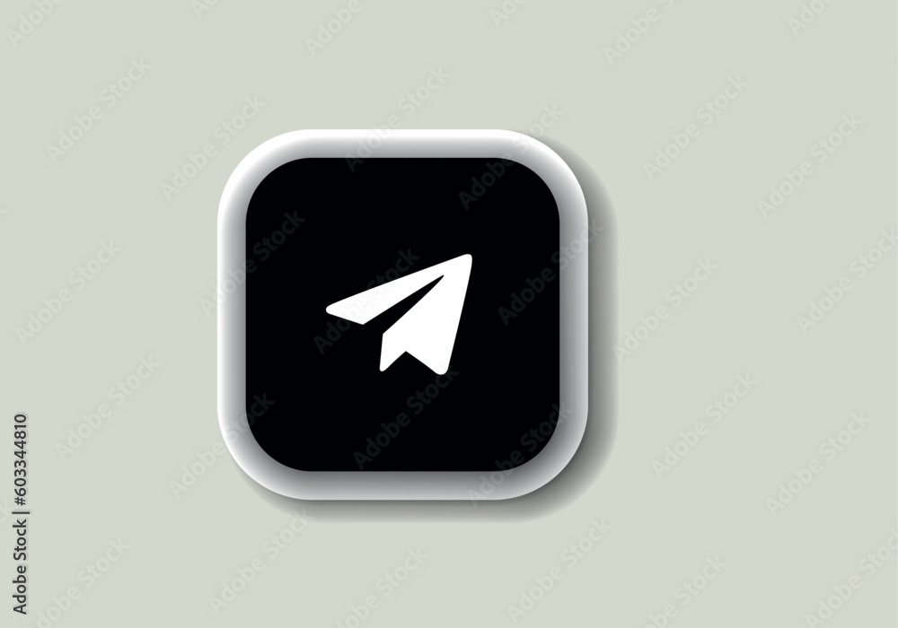 Ankara, Turkey - May 16, 2023: Telegram new logo and icon printed on ...