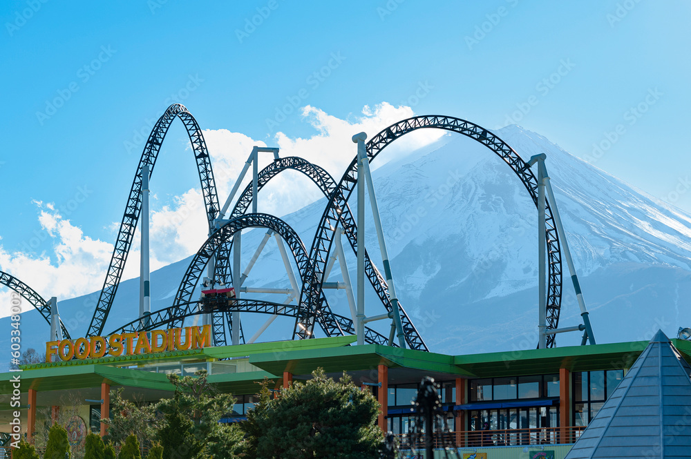 Fotografia do Stock: Fuji-Q Highland, Fujiyoshida City, Yamanashi ...