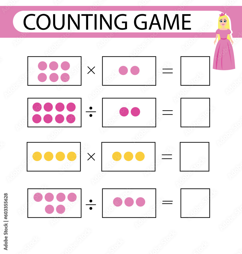 Addition and subtraction. Task for kids. Education developing worksheet ...