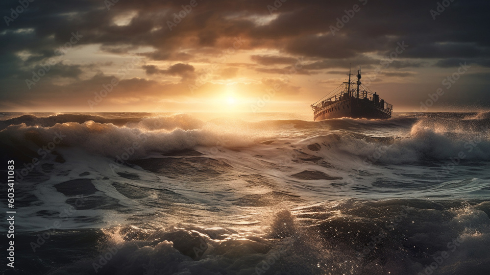 stormy ,rough sea turbulent ocean, raging waves, choppy waters ...