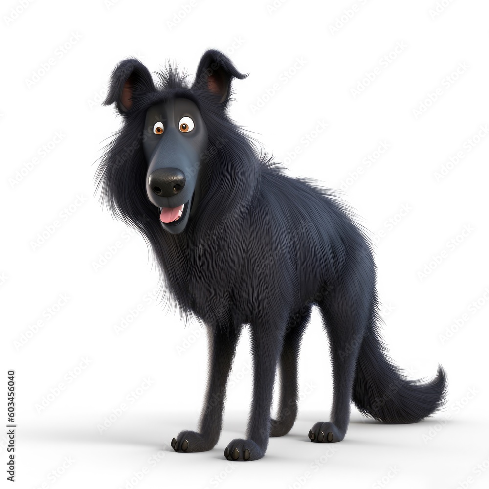 Belgian Malinois dog illustration cartoon 3d isolated on white ...