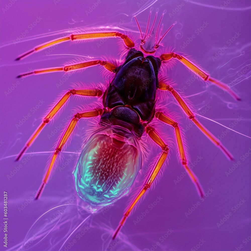 AI-Generated illustration of the x-ray of a Lyme tick. Great for ...