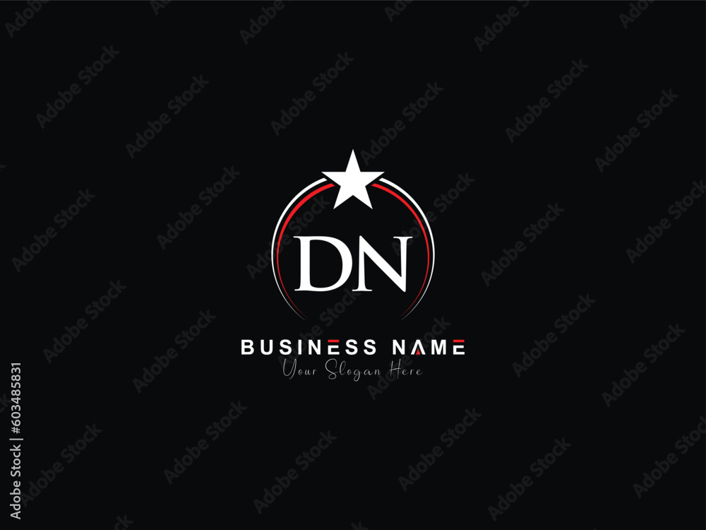 Abstract DN d&n logo icon for your diamond business, unique star Dn ...
