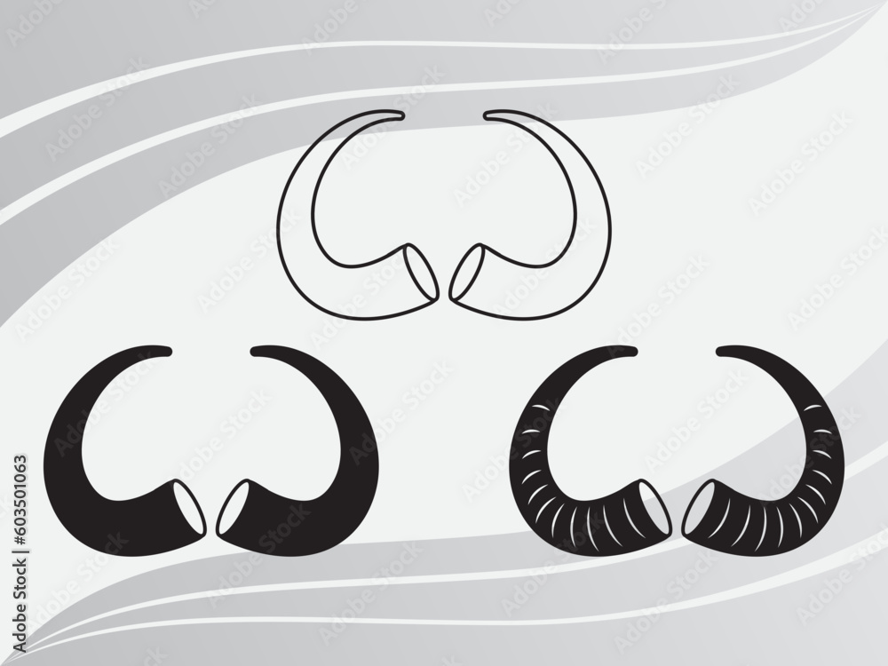 Devil Horn, Devil Horn SVG, Devil Horn Silhouette, Horn Silhouette ...