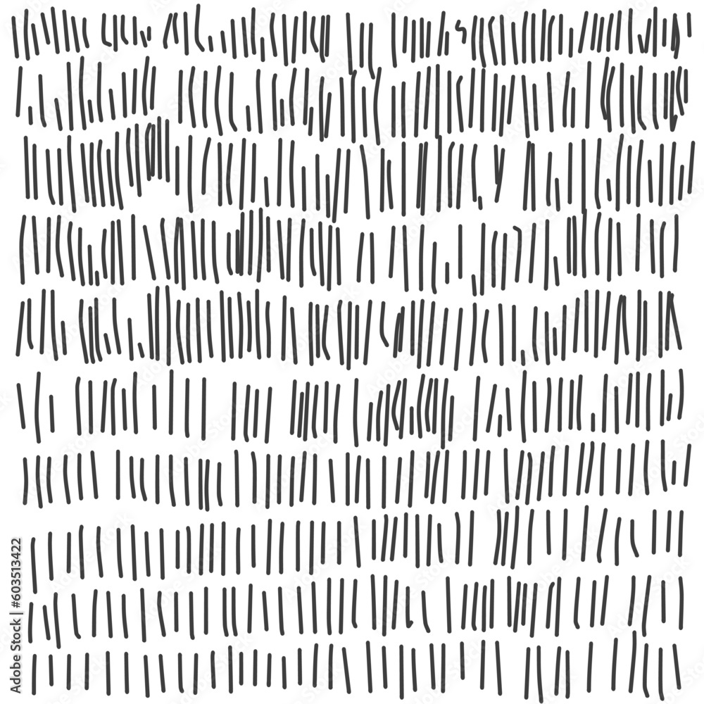 Doodle. Black vertical lines strokes. Graphic vector illustration ...