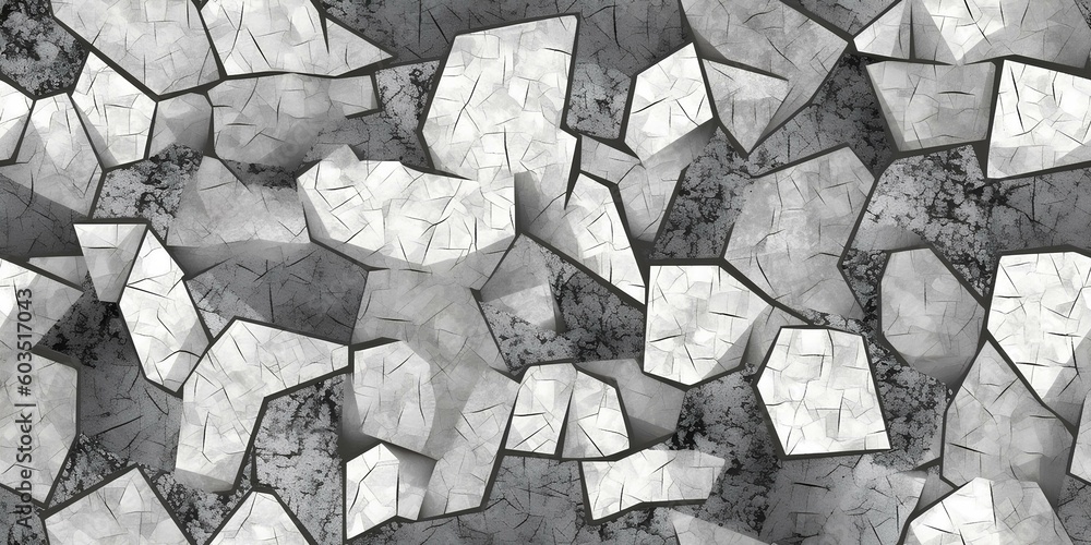 gabbro texture, white tone, cubism art style. generative AI Stock ...