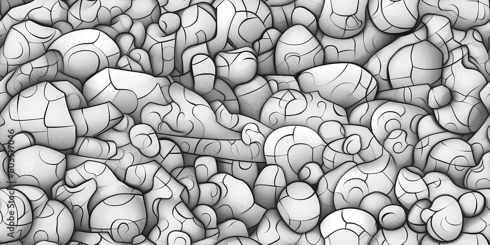 gabbro texture, white tone, cubism art style. generative AI Stock ...